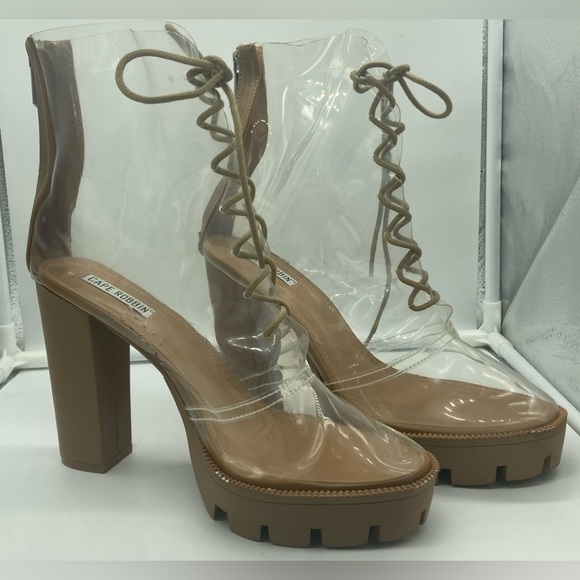 Cape Robbin | Shoes | Cape Robbin Tanclear Platform Lace Up Heels Size ...